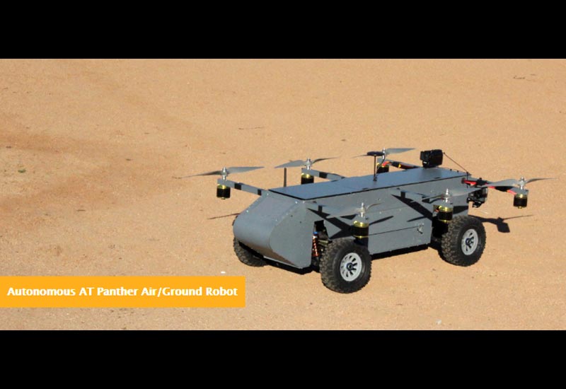 Advanced Tactics Panther Quadcopter Ground-Mobile Robot Prototype