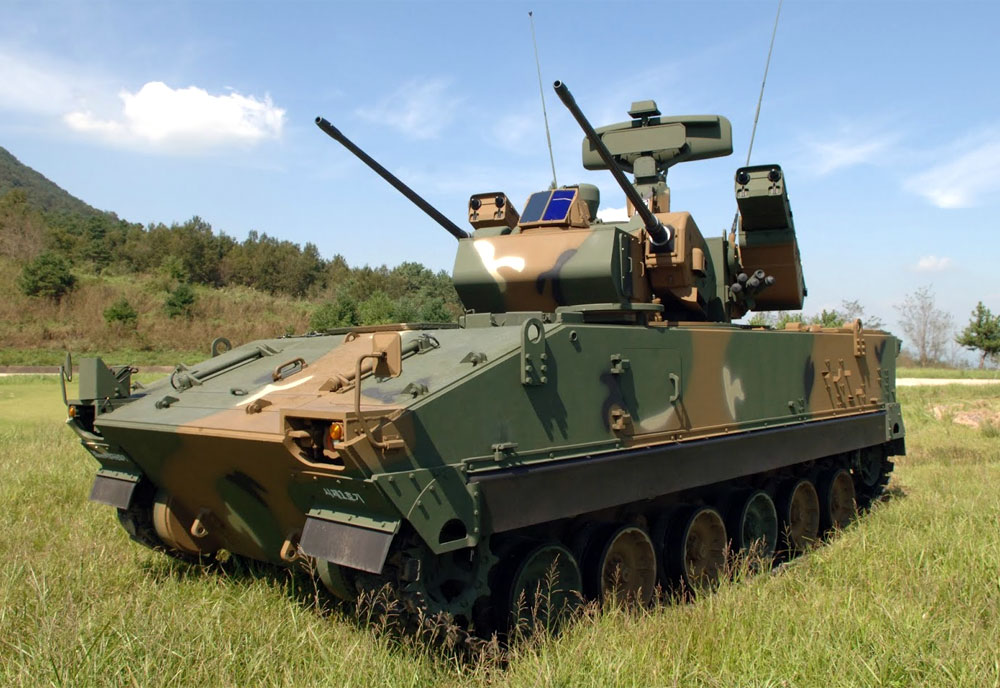 Hanwha K30 Biho (Flying Tiger) Self-Propelled Anti-Aircraft Artillery ...