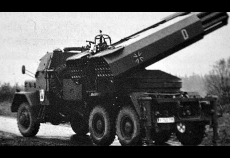 LARS-1 (Leichtes Artillerie Raketen System) 6x6 Wheeled Multiple-Launch ...