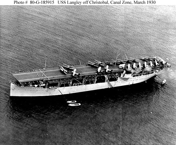 USS Langley (CV-1) Turbo Electrical-Powered Aircraft Carrier