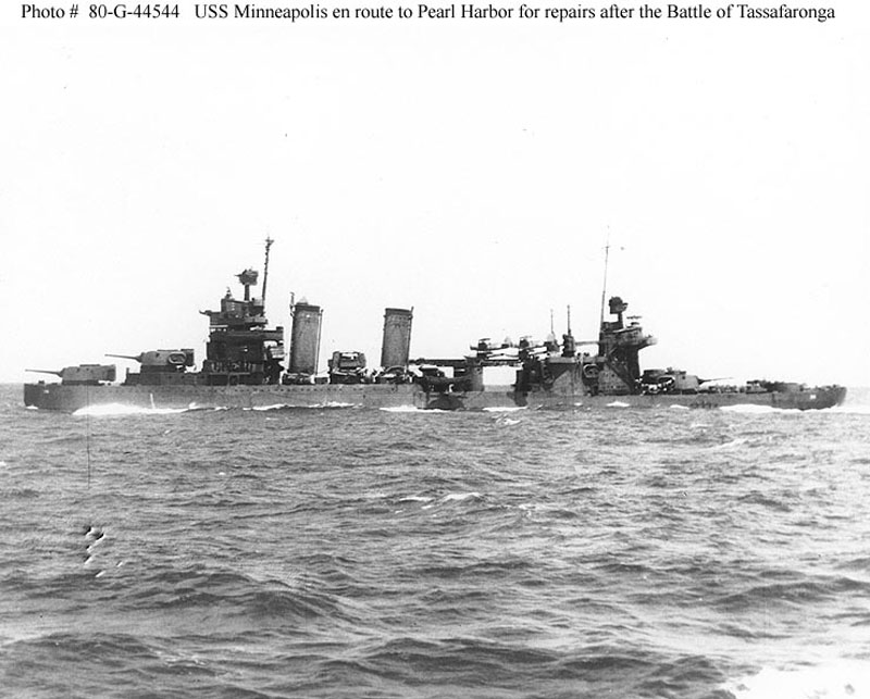 USS Minneapolis (CA-36) Heavy Cruiser Warship
