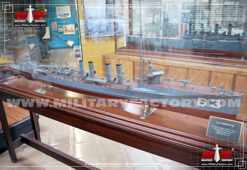 USS Sampson (DD-63) Destroyer Warship