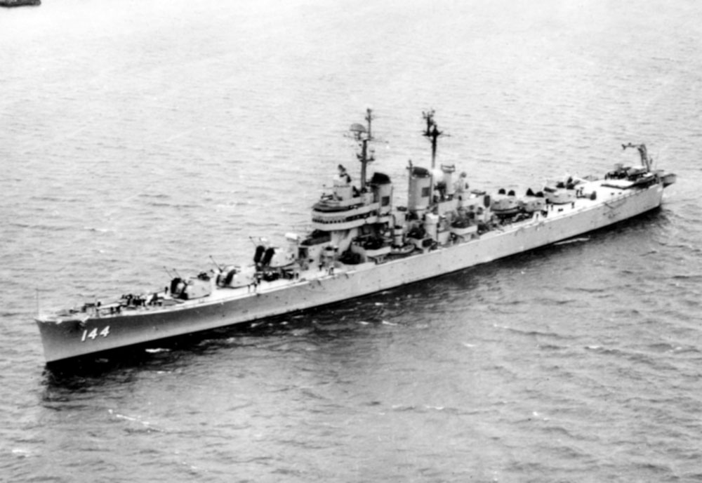 USS Worcester (CL-144) Light Cruiser Warship