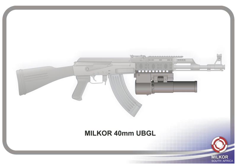 Milkor Mk-4 UBGL 40mm Single-Shot Under-Barrel Grenade Launcher